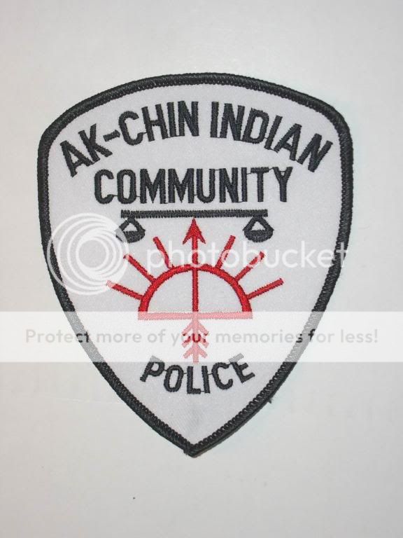 AK-CHIN POLICE ARIZONA Photo by iwantflapatches | Photobucket